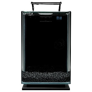 Marineland Portrait Glass LED Aquarium Kit, 5 Gallons, Hidden Filtration,Black