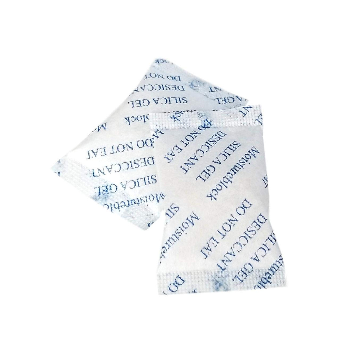 Silica Gel Desiccant 10 Gram - No Shelf-Life - Foil-Packed Moisture Absorbers Dehumidifiers (100)