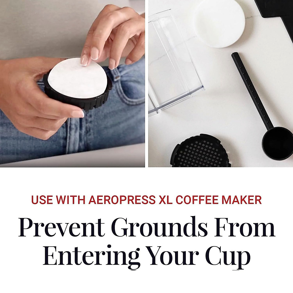 AeroPress XL Replacement Filter Pack - Micro-filters For AeroPress XL Coffee And Espresso-Style Coffee Maker - 2 Pack (400 count)