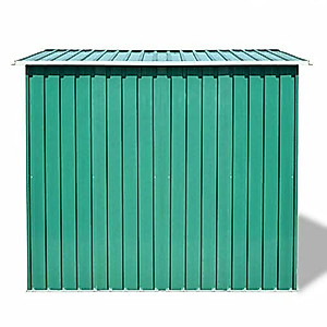 HUIJK Storage Sheds Garden Storage Unit Metal Shed Patio Outdoor Bike BoxTools Store Green