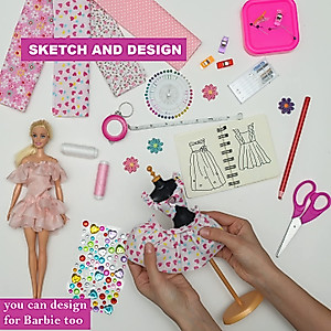 Real Fashionista Fashion Design Kit for Kids, Designed by Fashion Designer, Fashion Sewing Kit for Kids,Fashion Design Kit for Girls, Fashion Designer Kits for Girls
