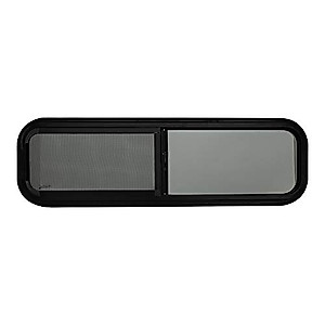 RecPro RV Window | 42" W x 12" H | Teardrop Horizontal Slide | RV Window Replacement | Optional 1 1/2" Trim (1 Window, with Trim Kit) | Made in USA
