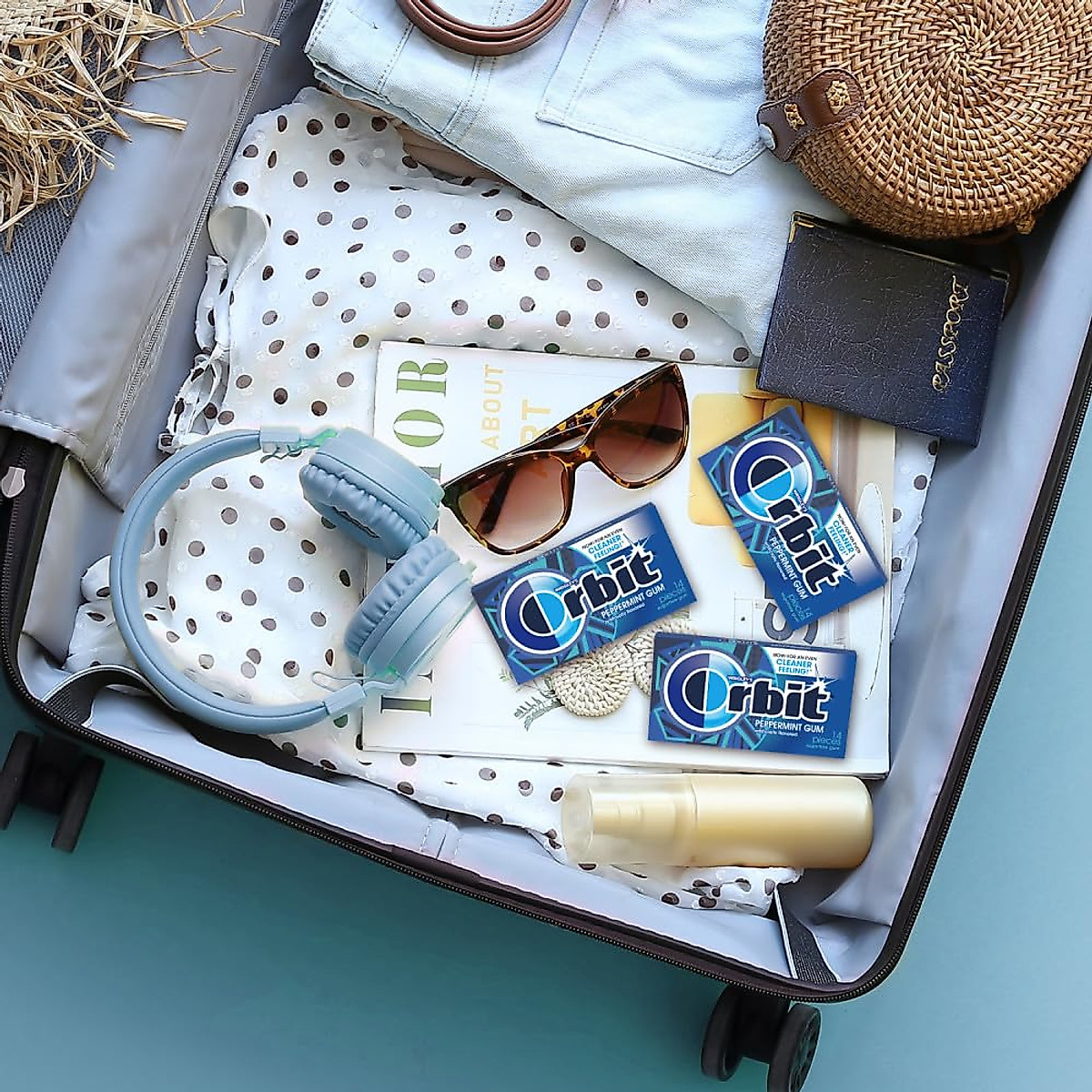 ORBIT Peppermint Sugarfree Gum, 14 Count Pack of 3