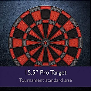 Viper by GLD Products 800 Regulation Size Electronic Dartboard, Featuring 57 Game options for up to 16 players, Enhanced Scoring Experience with Ultra-Thin Spider, and Top Quality Segments to Reduce Bounce Outs, Black