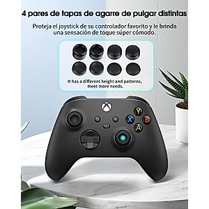 Dust Filter Cover for Xbox Series X, AOLION Xbox Series X Accessories, 21PCS Xbox Accessories with 1 Top Dust Filter Cover, 2 Holders, 2 Back Dust Filter Covers, 8 Silicone Plugs and 8 Thumb Grip Caps