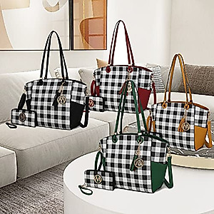 MKF Collection Shoulder Bag for Women, Vegan Leather Top-Handle Crossbody Purse Tote Satchel Handbag