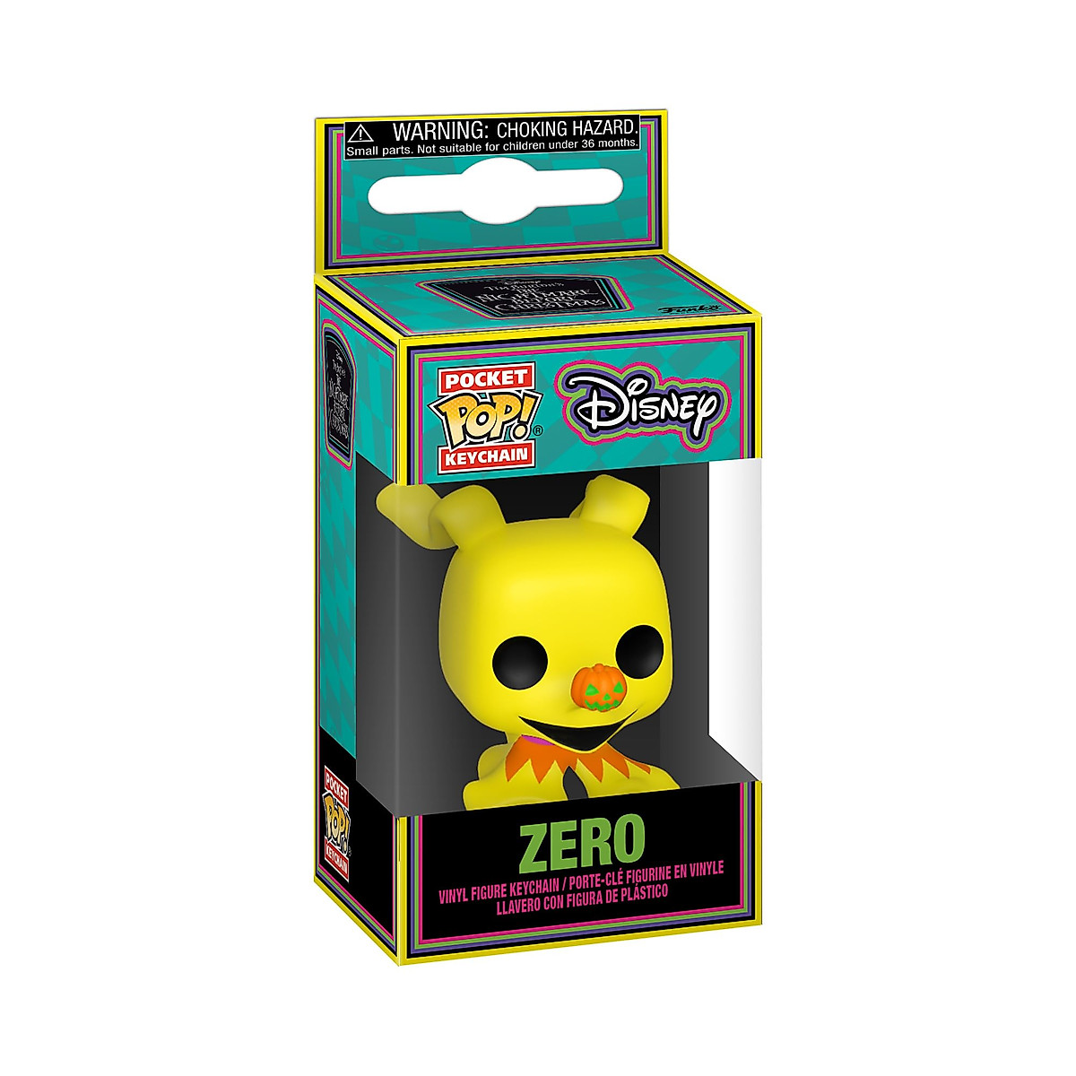 Funko Pop! Keychain: The Nightmare Before Christmas - Zero (Blacklight)