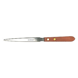 Q-Connect 44836 220 mm Letter Opener with Wooden Handle, Brown, Pack of 1