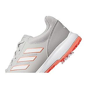 adidas Women's W TECH Response 3.0 Golf Shoe, Grey Two/FTWR White/Coral Fusion, 7.5