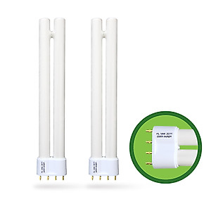 PL18-B-FFP 18W Replacement for OttLite T18330 T186C0 T40112 Fluorescent Light Bulb,18W Fluorescent Light Bulbs Tpye B,5500K Bright Natural Daylight,2G11 Base,2Pack