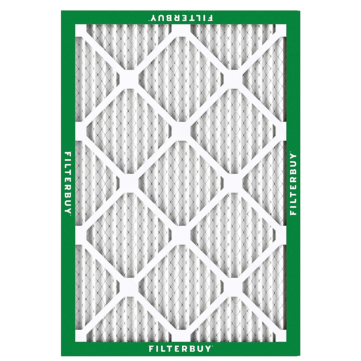 Filterbuy 20x25x1 Air Filter MERV 8 Dust Defense (2-Pack), Pleated HVAC AC Furnace Air Filters Replacement (Actual Size: 19.50 x 24.50 x 0.75 Inches)