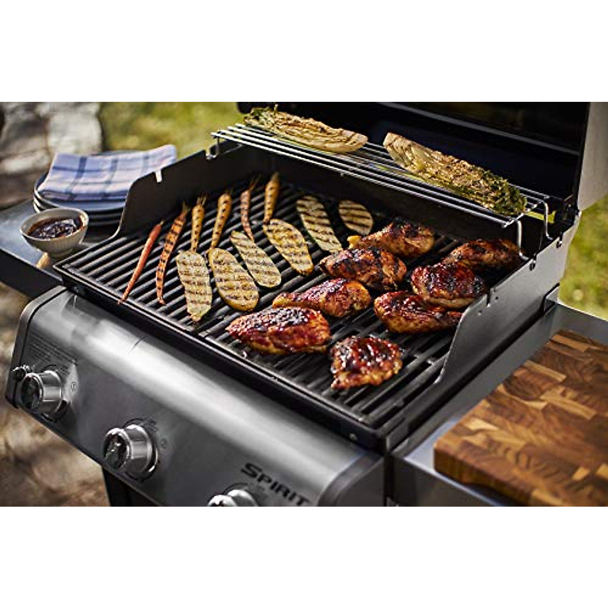 Weber Spirit S-315 Liquid Propane Gas Grill, Stainless Steel