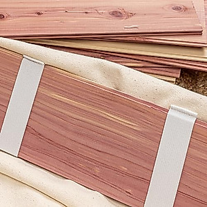 Household Essentials, Natural Cedarline Hanging Wardrobe, Heavy-Duty Cotton Canvas, Breathable, Versatile