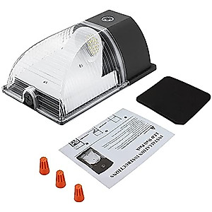 CINOTON 26W LED Wall Pack Light with Dusk to Dawn Sensor, 3000LM[100-277Vac/160W HID/HPS Equiv.] IP65 Waterproof Outdoor Security Flood Lighting for Yard Patio Barn Porch 3000K-Warm White 2 Pack-Black