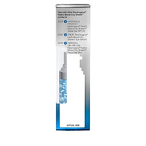Neutrogena Hydro Boost City Shield Hydrating Eye Serum with Hyaluronic Acid, Antioxidants, and Multivitamin Capsules for Pollution Stressed Skin, Oil-Free and Non-Comedogenic,.47 fl. oz