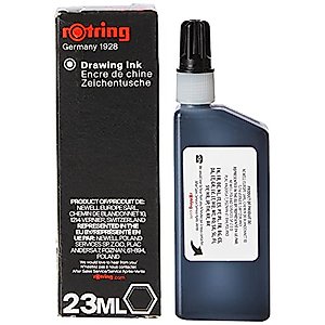 Rotring Isograph Technical Drawing Pen, Liquid Ink, 23 ml, Black