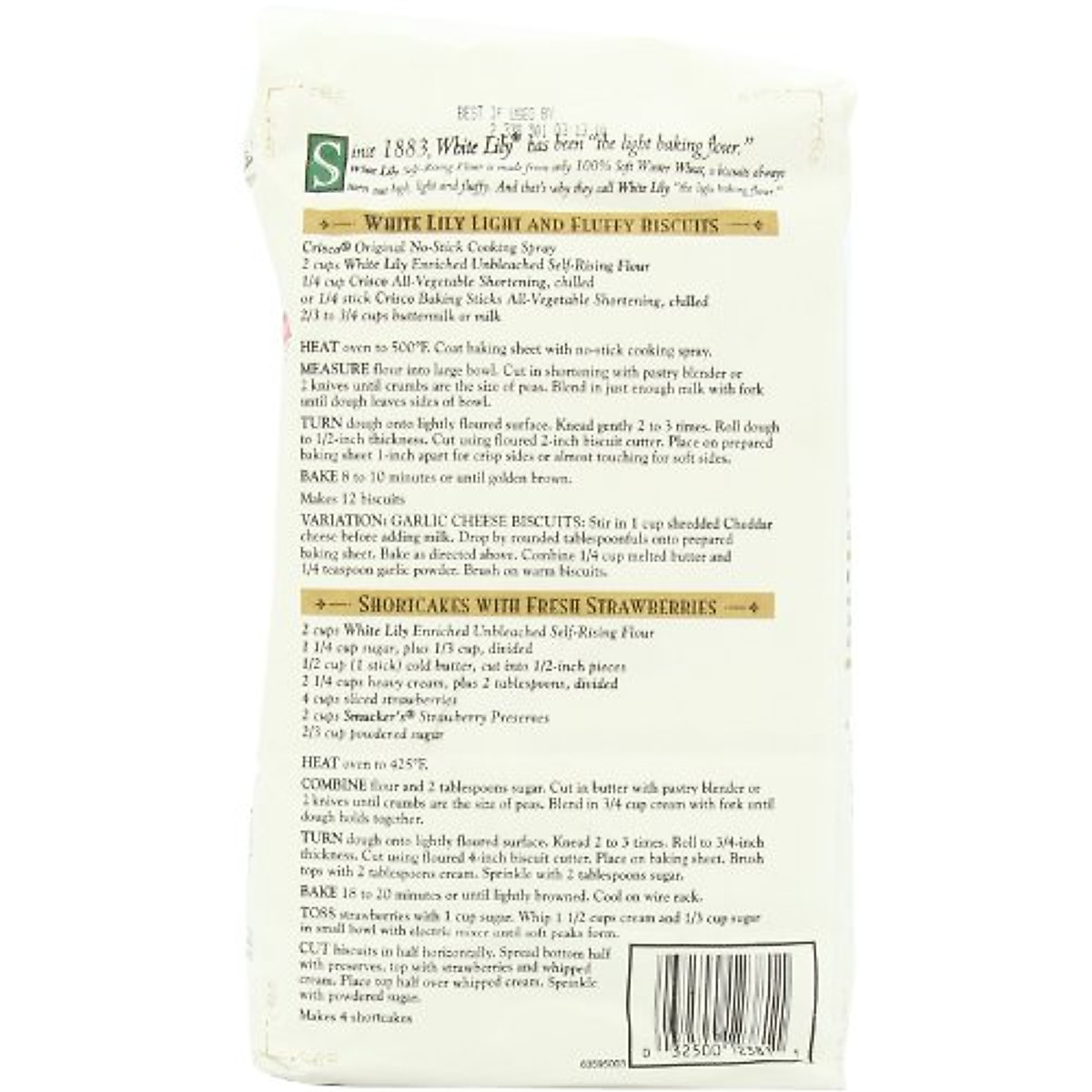 White Lily Unbleached Self Rising Flour, 5-lb bag