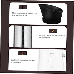 CONGARTENO 1pc Filter Jug Espresso Coffee Machine Clear Kettle Water Jug Iced Tea Pitcher Water Carafe with Lid Pitcher with Lid Espresso Machine Multi-functional Glass Pot Stainless Steel