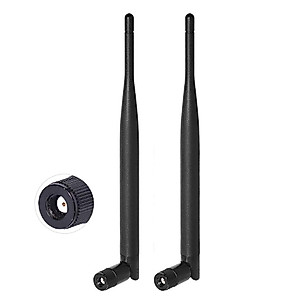 Bingfu Dual Band WiFi 2.4GHz 5GHz 5.8GHz 6dBi RP-SMA Male Antenna & 20cm 8 inch U.FL IPX IPEX MHF4 to RP-SMA Female Extension Cable 2-Pack for M.2 NGFF Intel Wireless Network Card WiFi Adapter Laptop