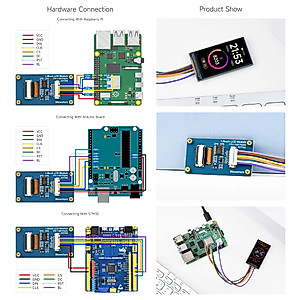 Waveshare 1.9inch LCD Display Module, 170×320 Resolution, SPI Interface, IPS, 262K Colors