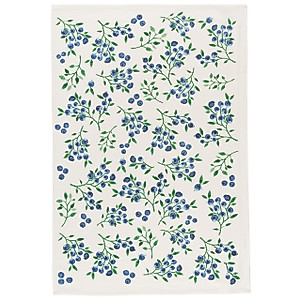 Now Designs Berry Patch Cotton Floursack Kitchen Dish Towels 20 x 30in, Set of 3, Red, Blue, Green, White