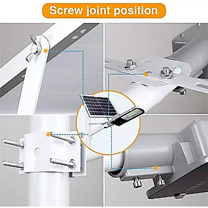 BLHKBAIKB Outdoor Solar Street Light,50000LM High Brightness Dusk to Dawn LED Light with Remote Control,IP65 Waterproof,Suitable for Parking Lot, Yard, Garden, Courtyard, Stadium