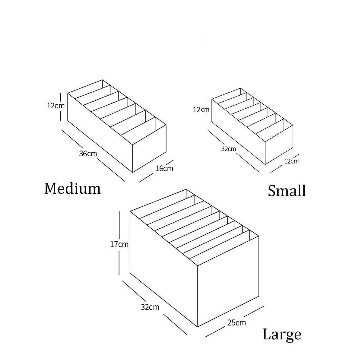Kyweel 3PCS Washable Wardrobe Clothes Organizer，Foldable Visible Closet Organizer Clothes Drawer Mesh Separation Box For Jeans, T-shirts, Leggings, Underwear, Children's Clothing，Socks（7 Grids）