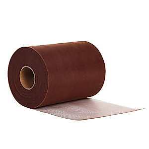 Tulle Roll Spool Fabric for Sewing, Table Skirt and Wedding Decoration,6 Inches by 100 Yards! (Brown)