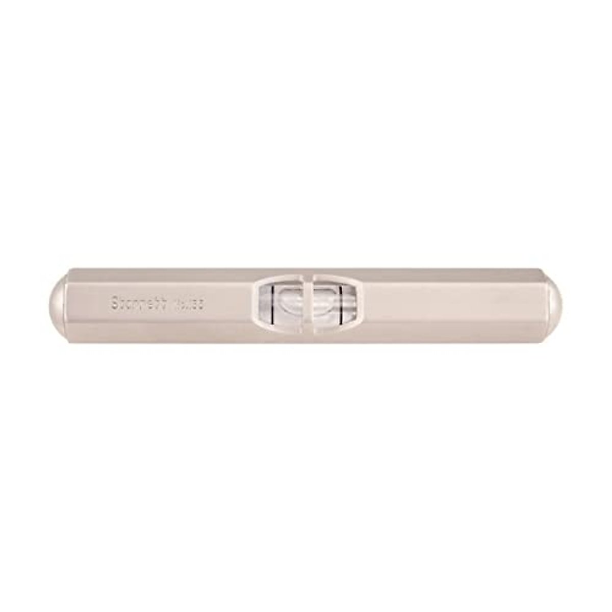 Starrett Pocket Level with Main Vial - Ideal for Machine Shop and Tool Room Use - 3-1/2" (88mm) Length, Satin Nickel-Plated Finish, Hexagon Stock with Convex Ends - 135B