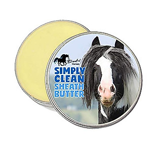 The Blissful Dog Horses Simply Clean Sheath Butter All Natural Cleansing for Your Horse, 4-Ounce