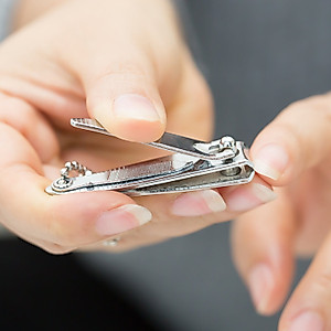 Bememo 12 Pieces Stainless Nail Clippers Set Fingernail Clippers and Toenail Clippers Nail Cutter Tool Set for Kids, Men, Women (12 Pieces, Fingernail and Toenail Clipper Set)