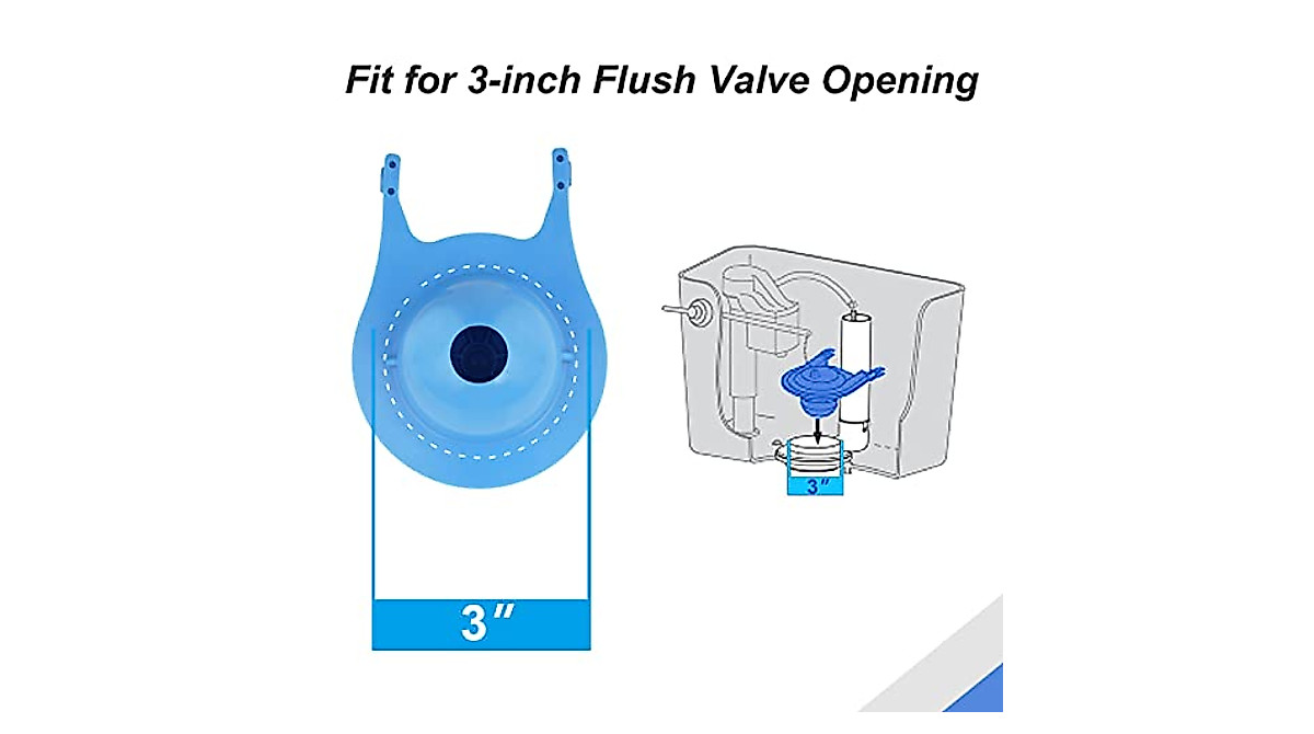 3 Inch Toilet Flapper Kit - Easy Installation & Fix