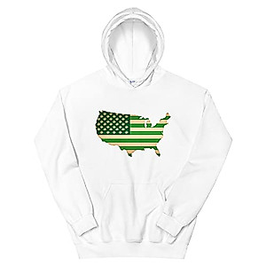 Marijuana Green United States Hoodie
