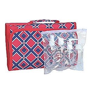 TravelNut Men's Easter Basket Stuffer Small Hanging Toiletry Kit with Travel Size Bottles Hang Up Toiletries Bag Cruise Camping Must Haves Road Trip Essentials for Dad Husband Him Man 2023