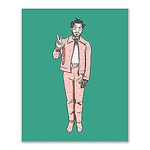 Blue River Post Malone Wall Art Decor Prints - Set Of 6 (8x10) Inch Poster Photos