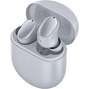 Xiaomi Redmi Buds 3 Pro, Bluetooth 5.2 Headphones Earphones Ambient Noise Canceling Fast Charging IPX4 Compatible with Dual Connection Function Wireless Headphones, Glacier Gray