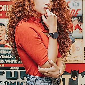 Tobfit Braided Nylon Bands Compatible with Samsung Galaxy Watch 5 Bands 40mm 44mm / Galaxy Watch 4 Bands 40mm 44mm, Samsung Galaxy Watch 5 Pro Watch Bands 45mm Stretchy Elastic Straps(Colorful)