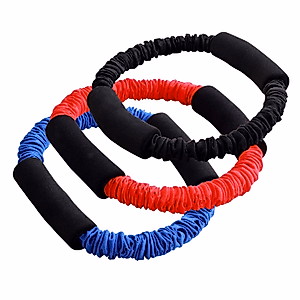 SOPOGER Archery Bow Band Trainer Bow Draw Resistance Stretch Band Trainer Exerciser Strength Training Aid Device Arm Fitness Machine Tool for Archery Bow Hunting Shooting, 25-45 Lbs (Red-35lbs)