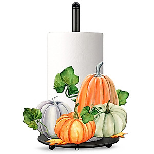 Christmas Paper Towel Holder, Santa Claus Bathroom Decor Accessories Paper Towel Holder Stand, Christmas Kitchen Decor, Modern Metal Christmas Decorations - Large Towel Stand for Countertop