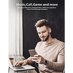 USB C Headphones, ACAGET Galaxy S22+ Ultra S23 Earbuds Wired USB Type C Earphones Magnetic Headsets with Mic Volume Control HiFi Stereo Headphone for Samsung S21 FE Note 20 Oneplus 10 Pro 9 Pixel 7 6A