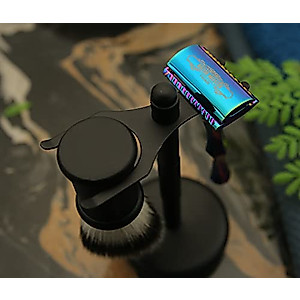 Safety Razor - 50 Safety Razor Blades - Double Edge Blades - Safety Razor Kit For Men & Women W/Safety Razor Leather Protective Case - German Stainless Steel - Ergonomic - wood - Mild