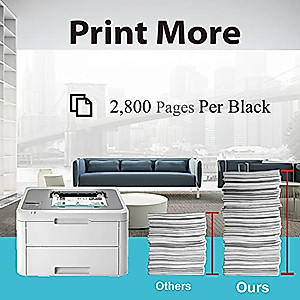 4 Pack TG Imaging (Black Only) Compatible 045H Toner Cartridge CRG-045H (4-Black) Replacement for ImageCLASS LBP611Cn LBP612CDW MF613Cdw MF631Cn MF632Cdw MF633Cdw MF634Cdw MF635Cx Toner Printer