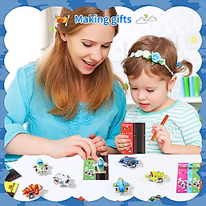 Valentines Gifts for Kids, 28pcs Pull Back Airplane Toy With Valentines Cards for Kids Classroom, School Exchange Party Favors for Kids Small Toys Goodie Bags Stuffers, Pinata Fillers,Class Prizes