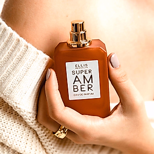 Ellis Brooklyn SUPER AMBER Eau De Parfum for Women - Clean Perfume, Amber Cedarwood Vanilla Perfume, Musk Perfume for Women, Long Lasting Fall Perfume