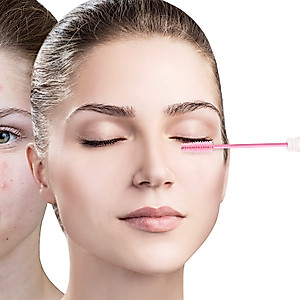 30 Pieces Nose Brushes Set 1.8oz Empty Bottle Travel Soap Bottle and Lash Shampoo Brushes Diamond Eyelash Foaming Soap Pump Dispenser Lash Wand Makeup Tool for Women, 50ml(Black)