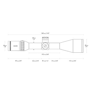 Sidewinder 30 Riflescope 6-24X56 20x 1/2 Mil Dot +