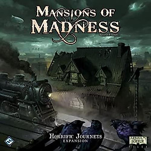 Mansions of Madness Horrific Journeys Board Game Expansion | Horror, Mystery for Teens and Adults | Ages 14+ | 1-5 Players | Average Playtime 2-3 Hours | Made by Fantasy Flight Games