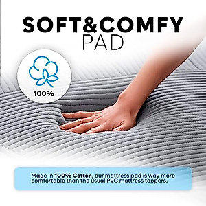 Adamson B10 Gray - New 2023 - Bed Cooling System + 100% Cotton Cooling Mattress Topper for Night Sweats + Water Bed Cooler Ideal for Hot Sleepers - Twin 75” L x 39” W + 5-Year Warranty
