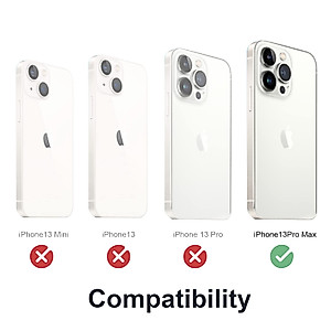 Metal Compatible with for iPhone 13 Pro Max Case 6.7 inch 2021 with Screen Protector Silicone 360° Full Camera Protection Shockproof Phone Case Fundas Black Red