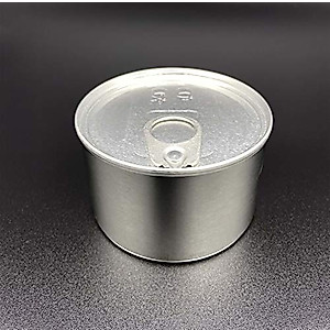 YEEPON 20sets Cali Press In Self-seal Tin Can with Lid - Tuna Can Hoop Ring - NO TOOLS NEEDED + 32Pieces can Labels【200ml/7g] (20sets)